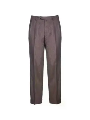 BERWICH Negroni Pleated Trousers - Brown