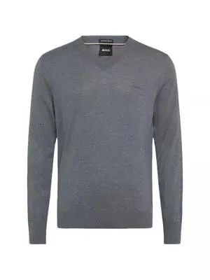 BOSS V-neck Sweater - Grey