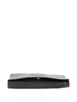 Gucci Soho Leather Clutch Bag - Black