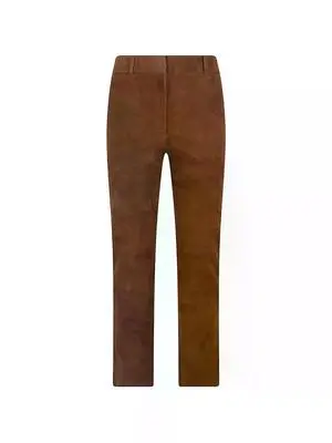 ARMA Jen Suede Slim-fit Trousers - Brown