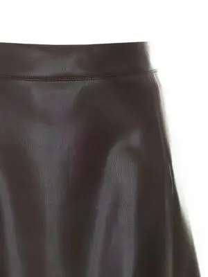 RUE DU BAC Faux-leather Midi Skirt