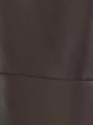RUE DU BAC Faux-leather Midi Skirt