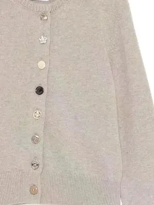BARRIE Mismatched-buttons Cardigan