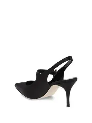 Manolo Blahnik Crystal-embellished Slingback Pumps