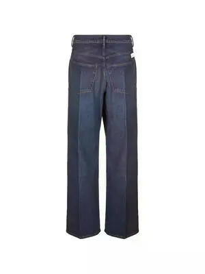 NINE:INTHE:MORNING Pleated-detail Wide-leg Jeans