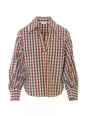 RUE DU BAC Check-pattern Blouse