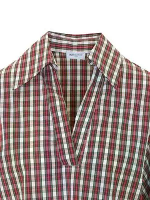 RUE DU BAC Check-pattern Blouse