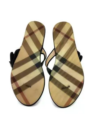 Burberry 2010s Nova Check Lancaster Sandals