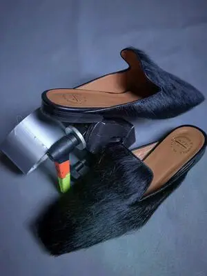ATP ATELIER Cles Pony-effect Leather Mules - Black