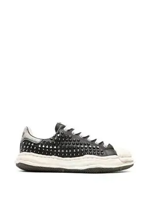 Mihara Yasuhiro Exclusive Edition Blakey Og Sole Studded Canvas Low-top Sneakers - Black