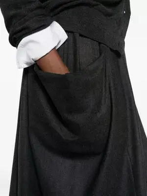 Comme Des Garçons Draped Midi Skirt