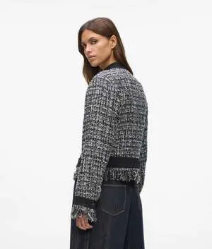 Karl Lagerfeld Bouclé Biker Jacket