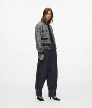 Karl Lagerfeld Bouclé Biker Jacket