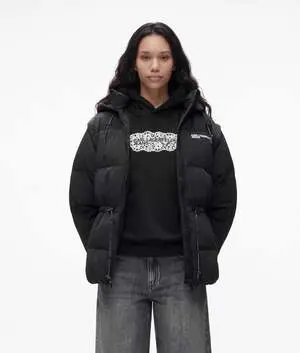 Karl Lagerfeld Transformable Puffer Jacket - Black