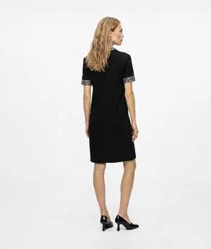 Karl Lagerfeld Bouclé Detail T-shirt Dress