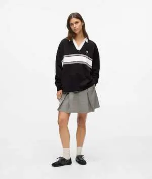 Karl Lagerfeld Ikon Rugby Sweatshirt - Black