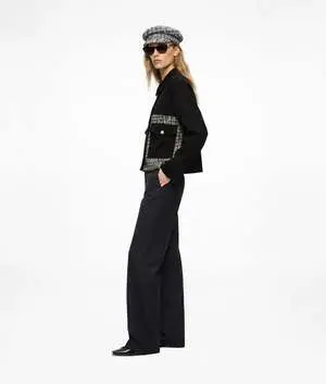 Karl Lagerfeld Bouclé Panel Sweatshirt