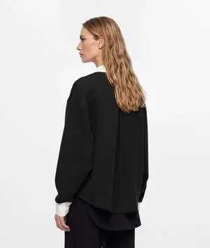 Karl Lagerfeld Contrast Bomber Sweatshirt