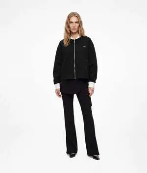 Karl Lagerfeld Contrast Bomber Sweatshirt