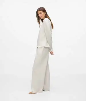 Karl Lagerfeld Long-sleeved Waffle Pajama Set