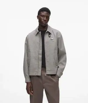Karl Lagerfeld Ikon Checked Jacket - Caribou