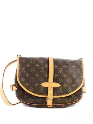 LOUIS VUITTON Saumur Handbag Monogram Canvas 30 Crossbody Bag