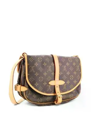 LOUIS VUITTON Saumur Handbag Monogram Canvas 30 Crossbody Bag