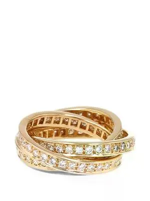 Cartier 1990s Trinity Diamond Ring - Gold