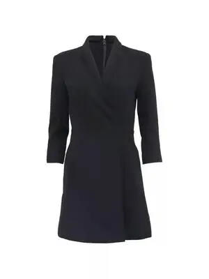 Alice + Olivia Wrap-effect Mini Dress
