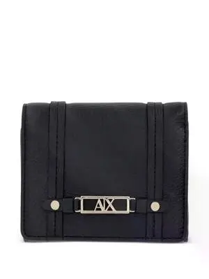 Armani Exchange Logo-plaque Bi-fold Wallet - Black