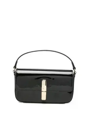 Furla Iride Patent-leather Mini Bag - Black
