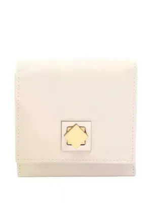 Bottega Veneta 2000s Twist-lock Trifold Wallet - Neutrals