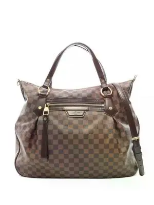 LOUIS VUITTON 2011 Evora Gm Damier Ebene Handbag - Brown
