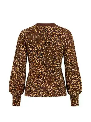 TWINSET Leopard-print V-neck Cardigan