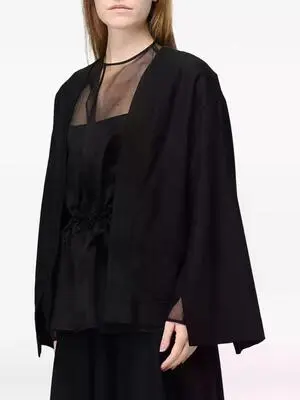 CRIDA MILANO Belted Wide-sleeve Jacket