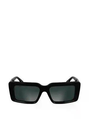 Karl Lagerfeld Logo-plaque Rectangle-frame Sunglasses - Black