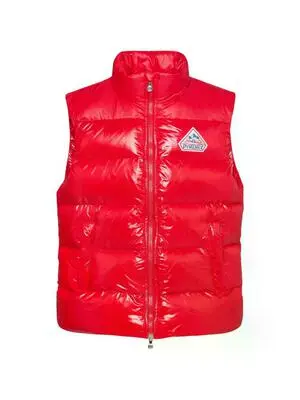 Pyrenex John Quilted Logo-patch Gilet - Red