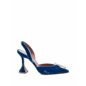 Amina Muaddi Shoes - Blue