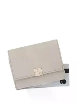 COCCINELLE Pansy Logo-plaque Pebbled-leather Wallet