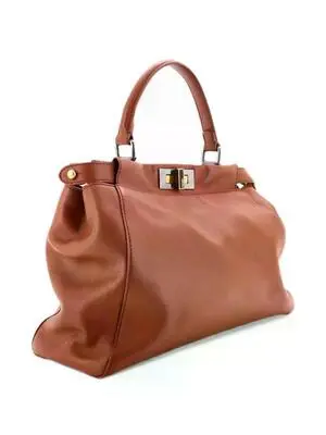 Fendi Peekaboo Bag Soft Leather Regular Shoulder Bag