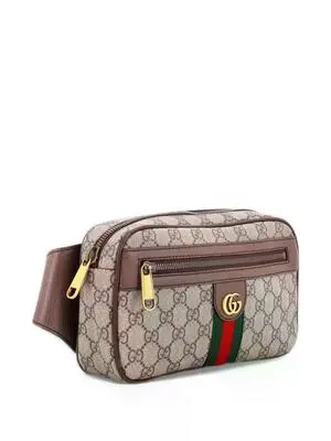 Gucci Ophidia Gg Coated Canvas Medium Belt Bag - Brown