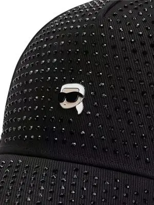 Karl Lagerfeld Ikon Rhinestone-embellished Cap