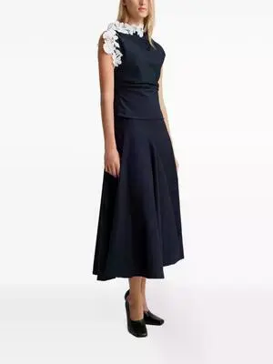 Anna Quan Scarpa Asymmetric Flared Skirt