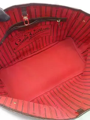 LOUIS VUITTON 2009 Mm Neverfull Damier Ebene Tote Bag