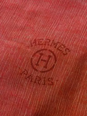 Hermès 2010s Chiffon Logo-print Scarf
