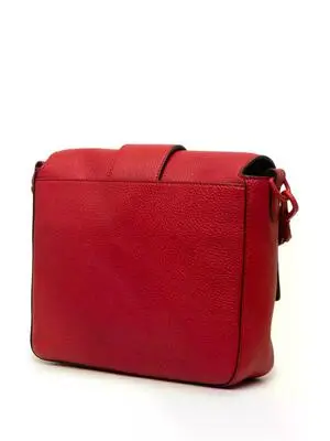 Fendi 2010-2026 Medium Leather Baguette Messenger Bag Crossbody Bag