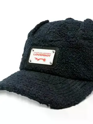 CHARLES JEFFREY Ear-detail Bouclé Baseball Cap