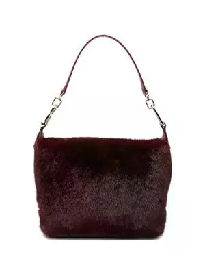 Furla Tonie Faux-fur Shoulder Bag - Red