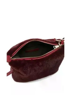 Furla Tonie Faux-fur Shoulder Bag - Red