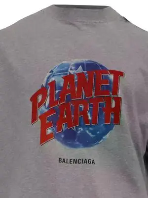 Balenciaga Planet Earth Distressed T-shirt